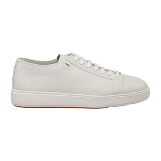Santoni Homme, Chaussures, Blanc, Taille: 45 EU Cleanic Baskets