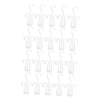 Valiclud 20 St&uuml;ck Teiliges Schuhhalter aus Robustem Kunststoff Doppelter Haken f&uuml;r Platzsparendes Trocknen von Hausschuhen und Turnschuhen f&uuml;r Balkon und Wohnr