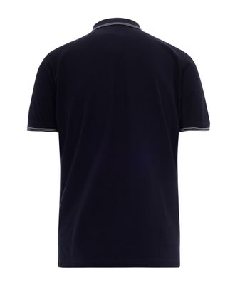 Emporio Armani Mens Polo With Contrast Collar Navy Blue Main: Cotton; Rib: Cotton Shirts T-shirts And Polos