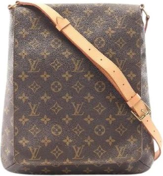 Louis Vuitton Sac bandouli&egrave;re Pre-owned Musette Monogram en toile enduite - Femme - Pre-owned - Brun - Taille: ONE Size