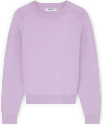 Motivi Femme, Pulls, Violet, Taille: 36 FR Pull ras du cou avec manches cloche