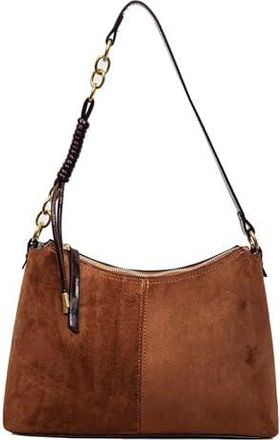 Generic Kexpery Sac &agrave; Main &agrave; &Eacute;paule en Faux Suede pour Femmes Sac Fourre-Tout avec Bandouli&egrave;re R&eacute;glable pour Voyage Shopping Automne