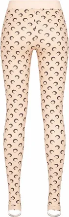 Marine Serre Slim-Fit Polyamide Leggings - Beige