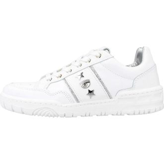 Chiara Ferragni Schn&uuml;r-Sneakers - - Shoes - Damen - Wei&szlig; - 37 EU