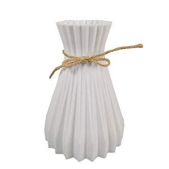 Generic Vase d&eacute;coratif en plastique pour plantes dint&eacute;rieur (blanc, taille unique)