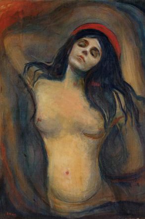 1art1 Edvard Munch XXL Poster Madonna, 1894-1895 Plakat | Bild 120x80 cm
