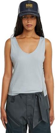 G-Star G-Star Femme Top Asymmetrical Zip Slim Tank, Bleu (plein air D26226-D275-H001), XS