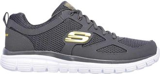 Skechers Burns Agoura Sneaker f&uuml;r Herren, Trubuck-Kunstleder (Holzkohle)