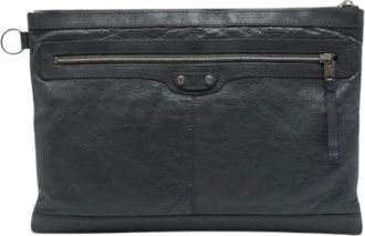 Balenciaga Sac pochette vintage Pre-owned - Femme - Pre-owned - Noir - Taille: ONE Size