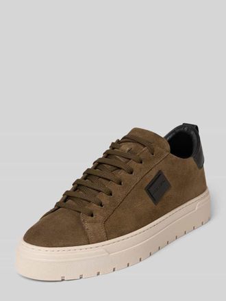 Antony Morato Ledersneaker mit Label-Applikation