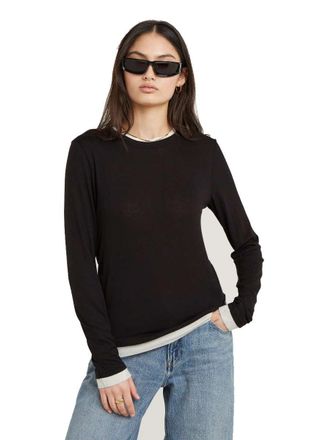 G-Star G-Star Damen Double Layer Top, Schwarz (dk Black D25049-D703-6484), S