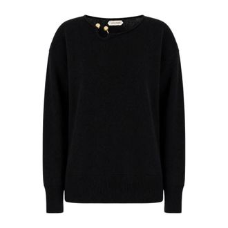 Alberta Ferretti Rundhals-Strickware - - Knitwear - Damen - Schwarzk - XL