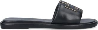 Tory Burch Tory Burch Sandalen - Double T Slide Sandals - Black - Gr. 6_5 - in Schwarz - für Damen