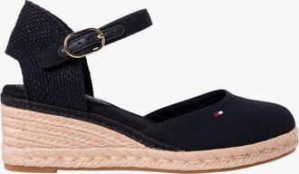 Tommy Hilfiger Espadrilles compens&eacute;es en toile de coton