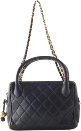 Chanel Sac bandouli&egrave;re Pre-owned Vintage Petit &agrave; poign&eacute;e sup&eacute;rieure - Femme - Pre-owned - Noir - Taille: ONE Size