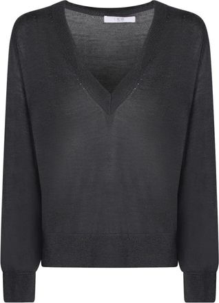 Iro Iro, Femme, Pulls, Gris, Taille: 36 FR Pull &agrave; col en V Haru