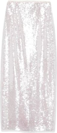 Forte_Forte Femme, Jupes, Gris, Taille: 42 FR Sequin Midi Skirt