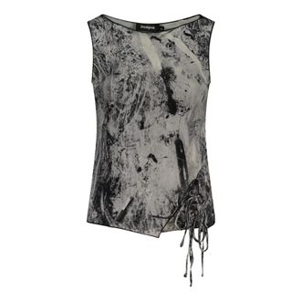 Desigual Femme, Tops, Noir, Taille: 36 FR Fantasy Tank Top