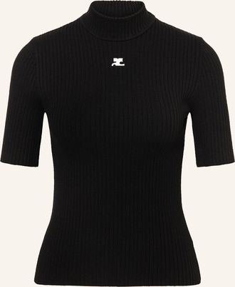 Courr&egrave;ges Strickshirt schwarz