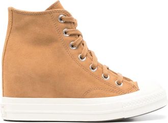 Converse baskets lacées Chuck 70 à plateforme - Marron
