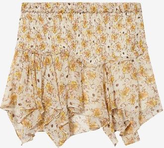 Isabel Marant Jupe Fiala - Femme - Clair Jaune-&eacute;cru - Taille34 - Marant &Eacute;toile