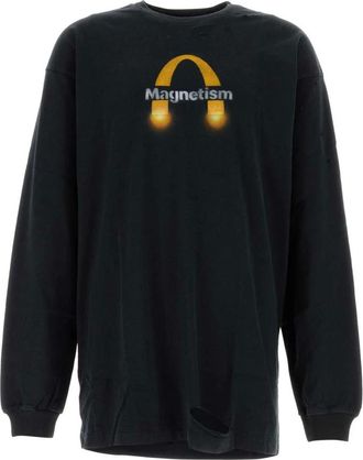 Doublet Homme, Tops, Noir, Taille: S T-Shirt &agrave; Manches Longues Magn&eacute;tique