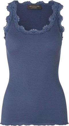 Rosemunde Femme, Tops, Bleu, Taille: 40 FR Babette Lace Silk Top