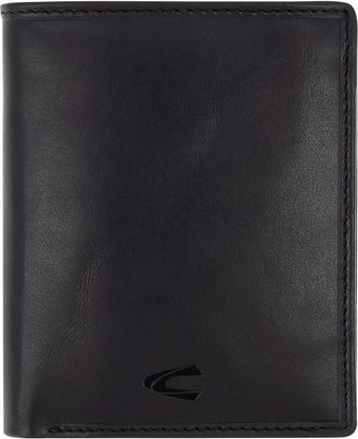 Camel Active Como Herren Geldbörse Hochformat RFID Leder Mittelgroß Schwarz