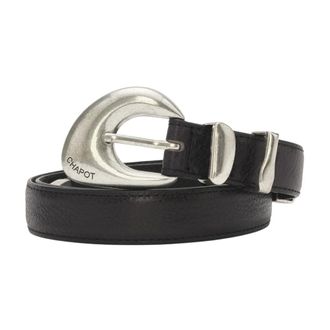 Fab By Fabienne Chapot Fabienne Chapot, Femme, Accessoires, Noir, Taille: 85 CM Precious Pebble Belt Leather