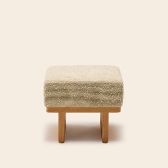 Madura Tabouret Anca Pietro ivoire et naturel - NATUREL