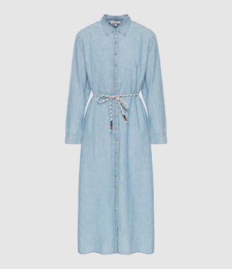 Xirena Robe Chemise Bowen Dusty Blue