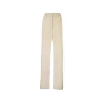 Max Mara Straight Leg Hose - - Trousers - Damen - Wei&szlig; - XS