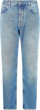 Off-white Homme, Jeans, Bleu, Taille: W35 Half Arrow Slim Relaxed Jeans