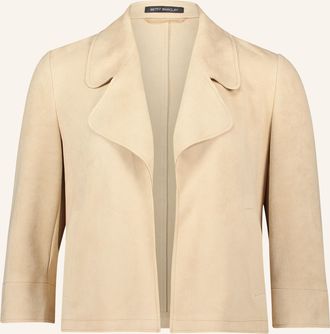 Betty Barclay Jacke In Lederoptik Mit 3/4-Arm beige