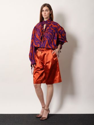 Dries Van Noten Catya cotton shirt with Crushed Stripe print - DRIES VAN NOTEN - gender_Woman