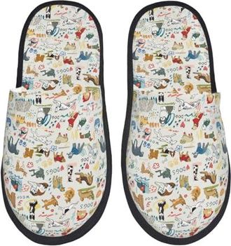 Generic Chiens Animaux De Compagnie Dr&ocirc;les Unisexe Pantoufles Confortable Chaussons Chaud Chaussures De Maison Pour Hiver Maison Ext&eacute;rieur L
