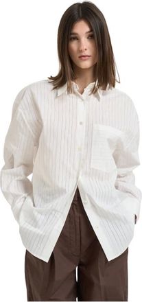 Iro Iro, Femme, Blouses et Chemises, Blanc, Taille: 38 FR Chemise &agrave; rayures