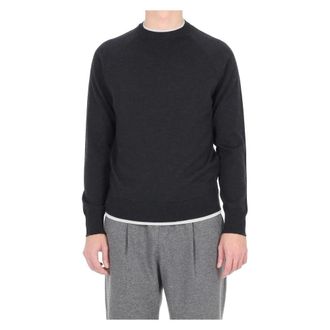 Eleventy Homme, Pulls, Gris, Taille: L Pulls &agrave; col rond