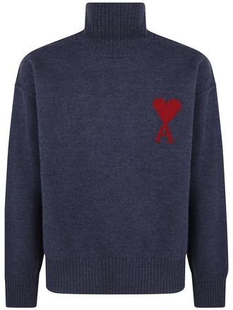 Ami Sweater Funnel Neck Quota Ami De Coeur