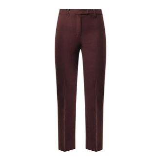 Max Mara Femme, Pantalons, Rouge, Taille: 38 FR Slim-fit Pantalons