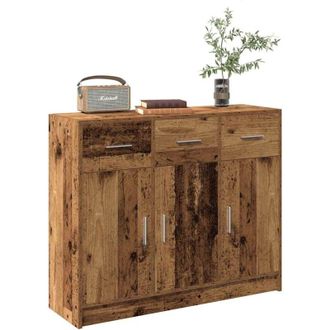 vidaXL Buffet vieux bois 91x28x75 cm bois dingénierie Vidaxl