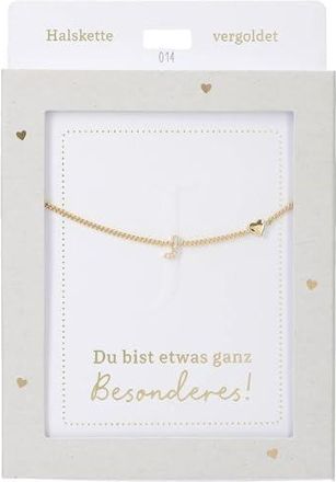 Depesche Collier pour femme avec pendentif en forme de coeur, argent&eacute; ou dor&eacute;, r&eacute;glable de 42 &agrave; 47 cm, disponible en diff&eacute;rentes variantes avec symboles, lettr