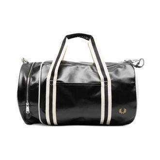 Fred Perry Homme, Sacs, Noir, Taille: ONE Size Classic Barrel Bag