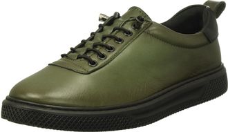 Andrea Conti Damen Sneaker, Oliv/schwarz, 36 EU