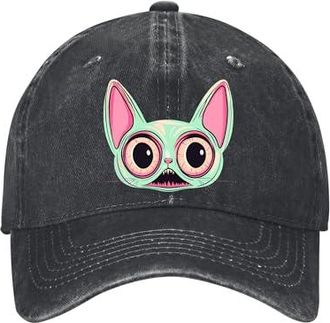 Generic Chapeau De Sport Chat Extraterrestre Casquette Trucker Confortable Casquette De Baseball D&eacute;contract&eacute;e Chapeau De Soleil pour Randonn&eacute;e Camping Plage