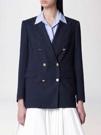 Tagliatore Blazer crois&eacute; en m&eacute;lange de viscose avec boutons m&eacute;talliques