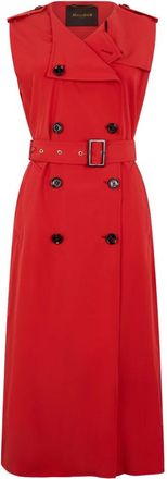 Moorer Femme, Manteaux, Rouge, Taille: 44 FR Long Dress