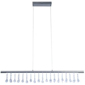 N&auml;ve Naeve NOBILIS Plafonnier suspendu &agrave; LED &agrave; intensit&eacute; variable, acier vierge, 2831 K