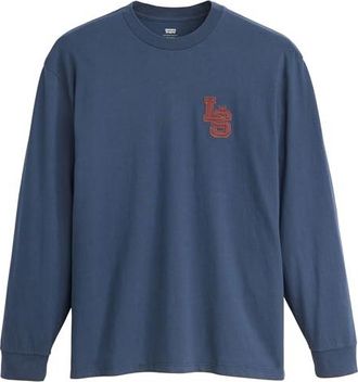 Levi's Long-Sleeve Classic Relaxed Tee T-Shirt, Monogramme Ls Spellbound, M Homme