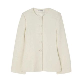 R&oacute;he Boucle Blazer mit Schnittf&uuml;hrung - - Jackets - Damen - Beige - XS